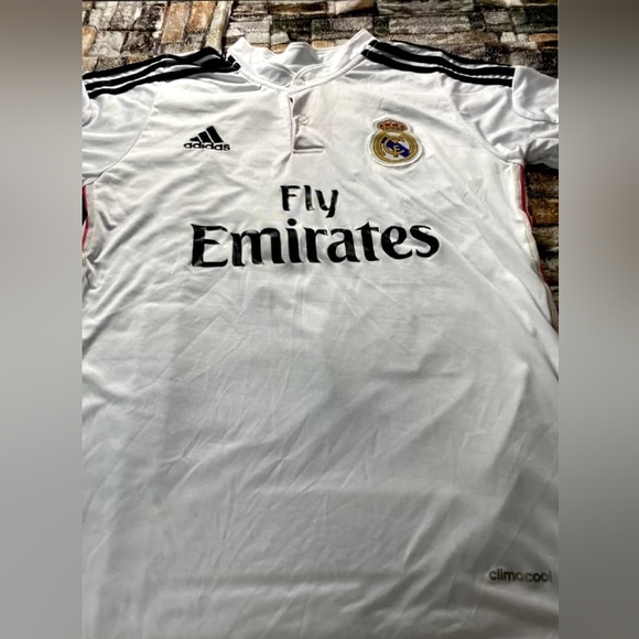 adidas | Other | Adidas Ronaldo Real Madrid Home Jersey Fly Emirates ...